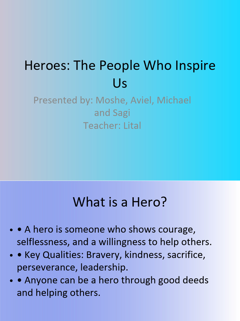 Understanding Heroes: Types and Impact | PDF