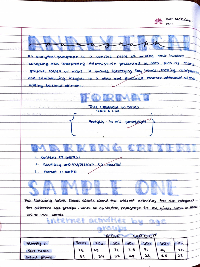 Analytical Paragraph | PDF