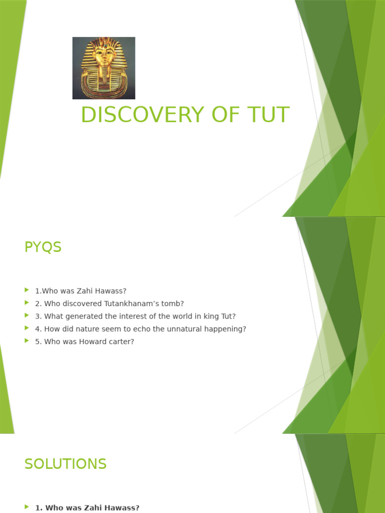 Discovery of Tut Pyqs | PDF | Tutankhamun | Ancient Egypt