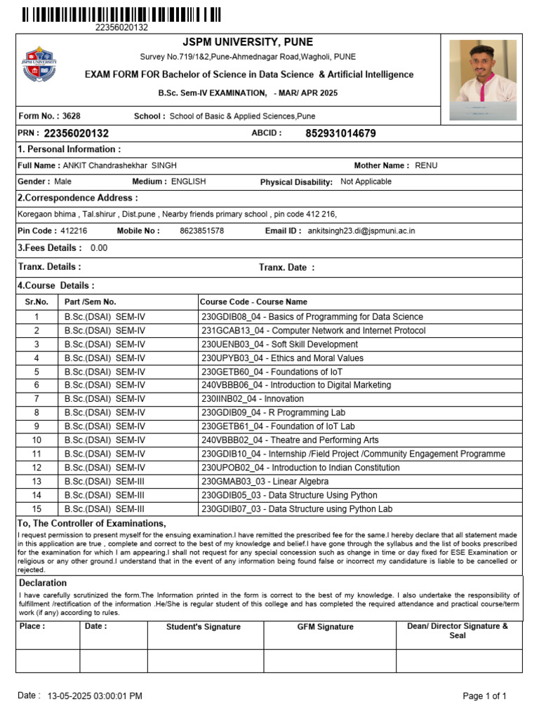 9 48148 73453 ExamForm | PDF