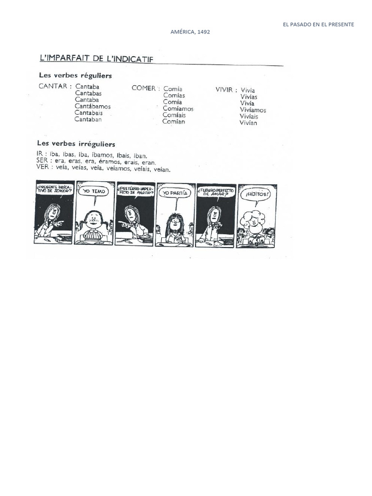 Ficheles Temps Du Passe | PDF