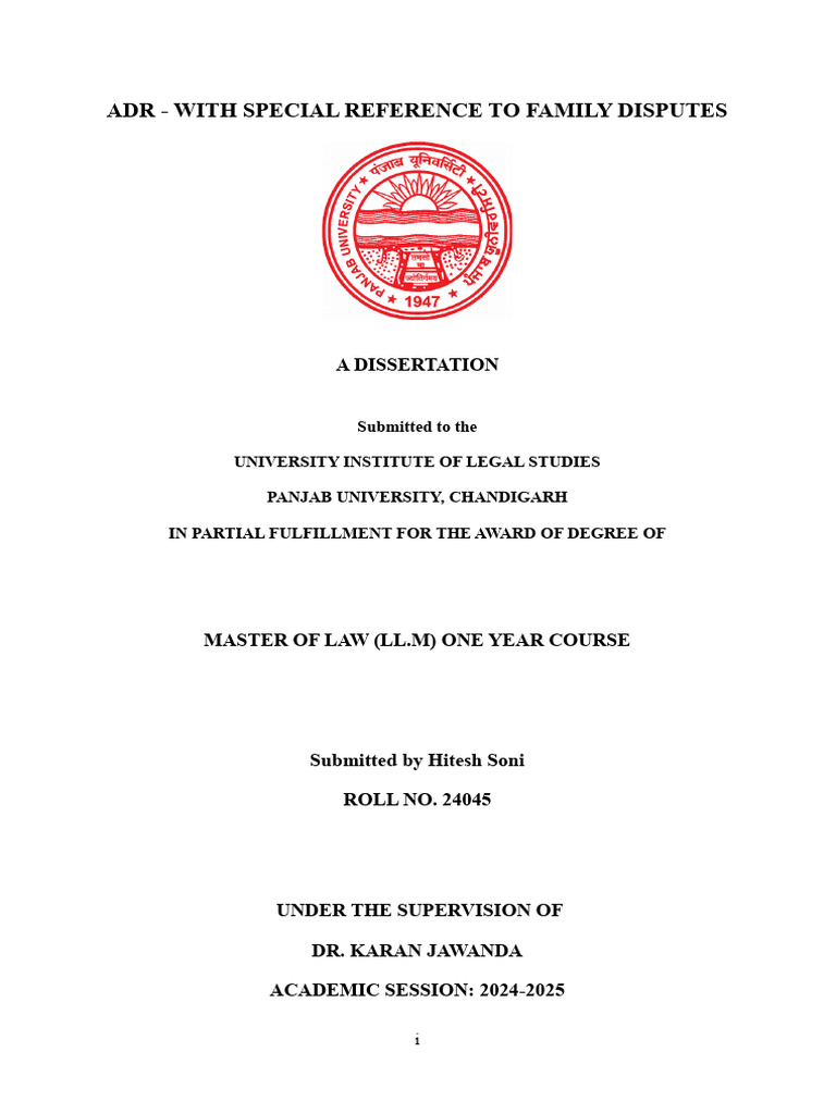 ADR Final | PDF | Alternative Dispute Resolution | Mediation