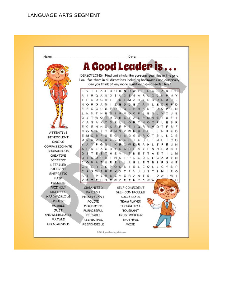 A Good Learner Wordsearch | PDF