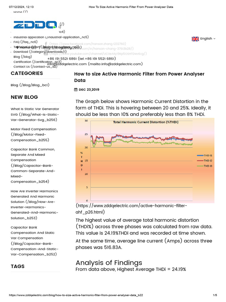 Sizing Active Harmonic Filters Explained | PDF | Ac Power | Power (Physics)