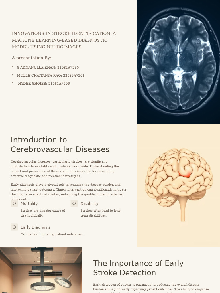 Innovations in Stroke Identification A Machine Learning Based Diagnostic Model Using Neuroimages ...