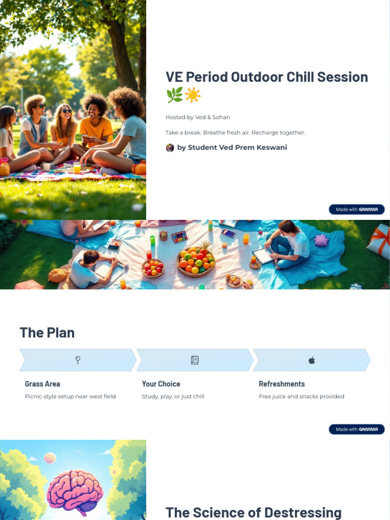 VE Period Outdoor Chill Session | PDF
