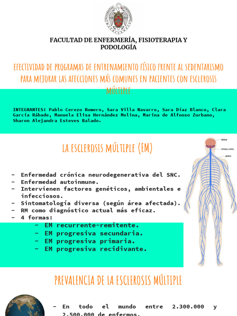Ejercicio y esclerosis múltiple: beneficios | PDF | Medicina ...