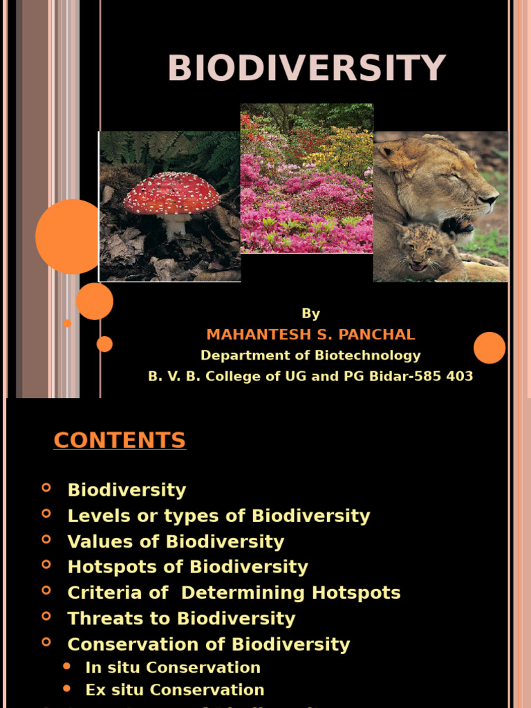 Understanding Biodiversity and Conservation | PDF | Biodiversity ...