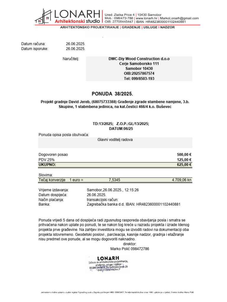 Ponuda 38/2025 | PDF