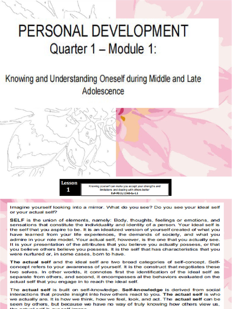 PERDEV - Q1 Module 1 Presentation | PDF
