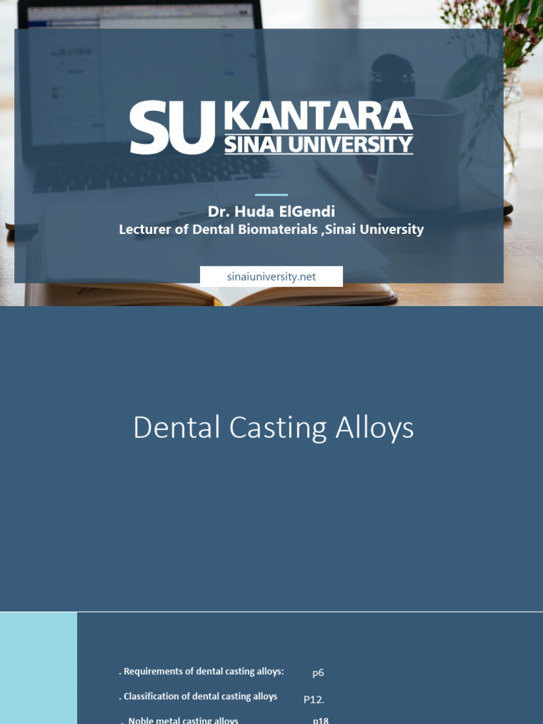 Dental Casting Alloys Part 1spring 2021 PDF | PDF | Metals | Alloy