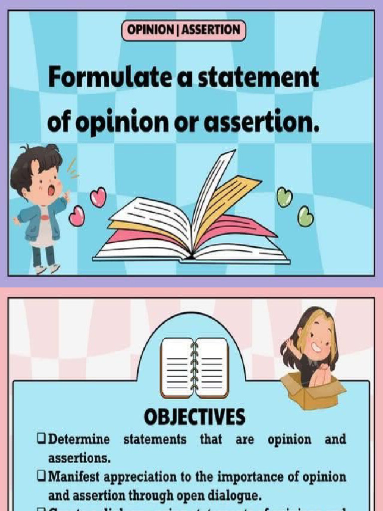 Opinion and Assertion | PDF