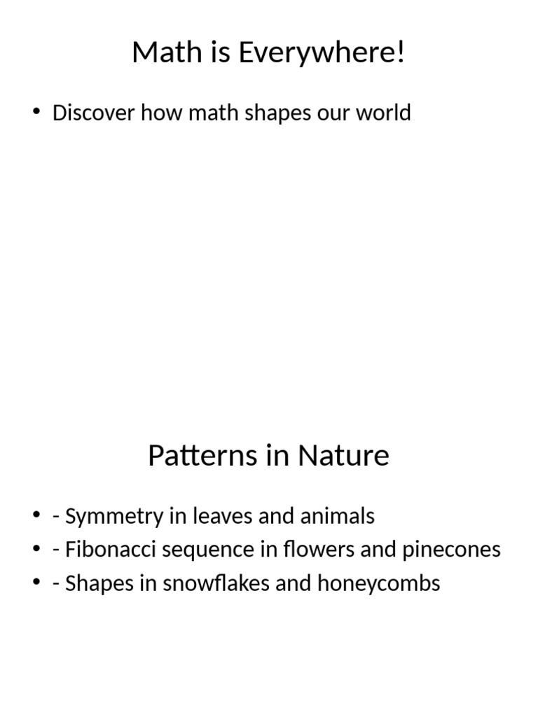 Math Is Everywhere Year7 | PDF