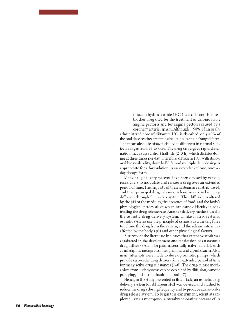 Controlled-Porosity Osmotic PUMP-BILAYER TABLET | PDF | Tablet ...