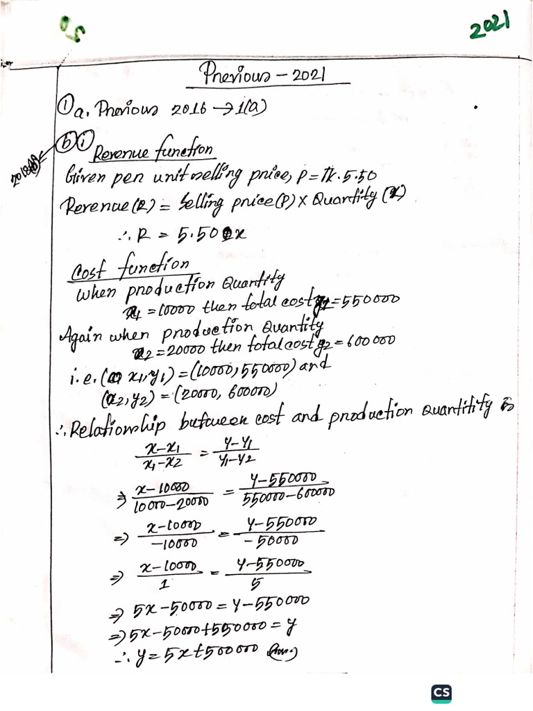 Math Previous 2021 Ashik | PDF