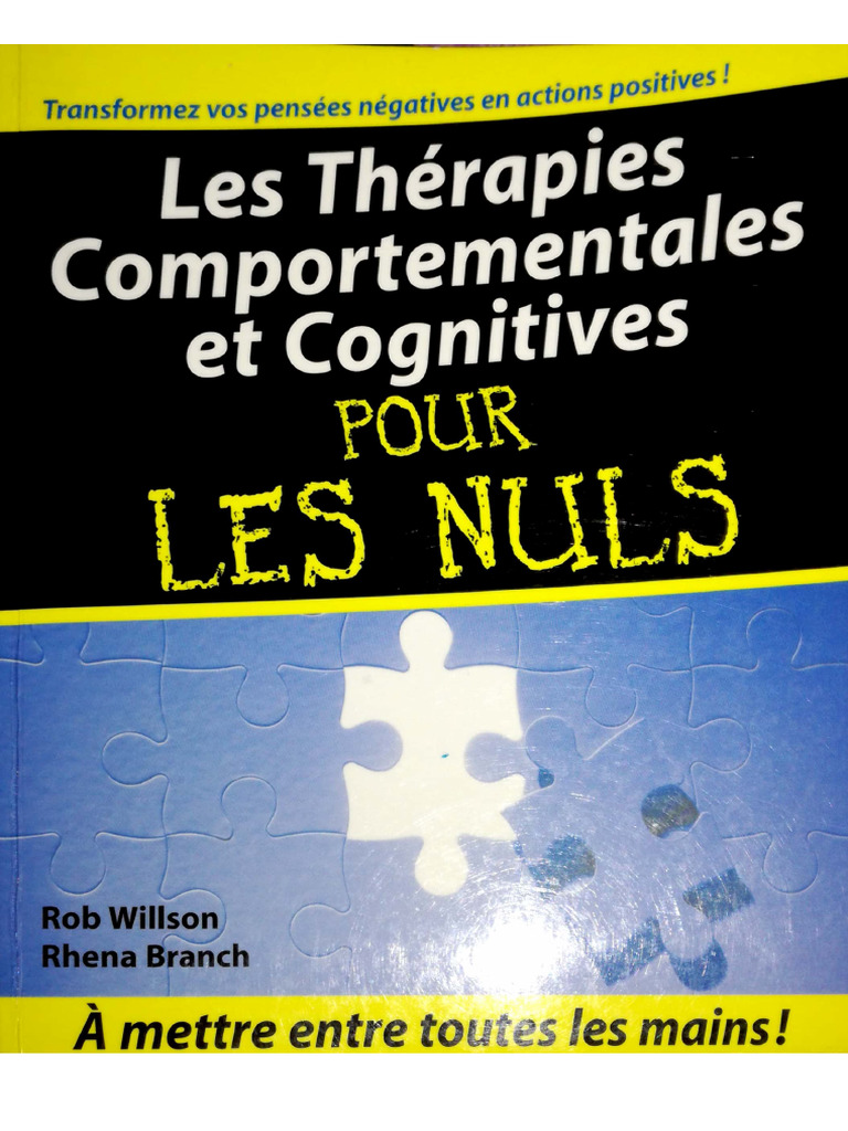 Les Thérapies Comportementales Et Cognitives Pour Les Nuls | PDF