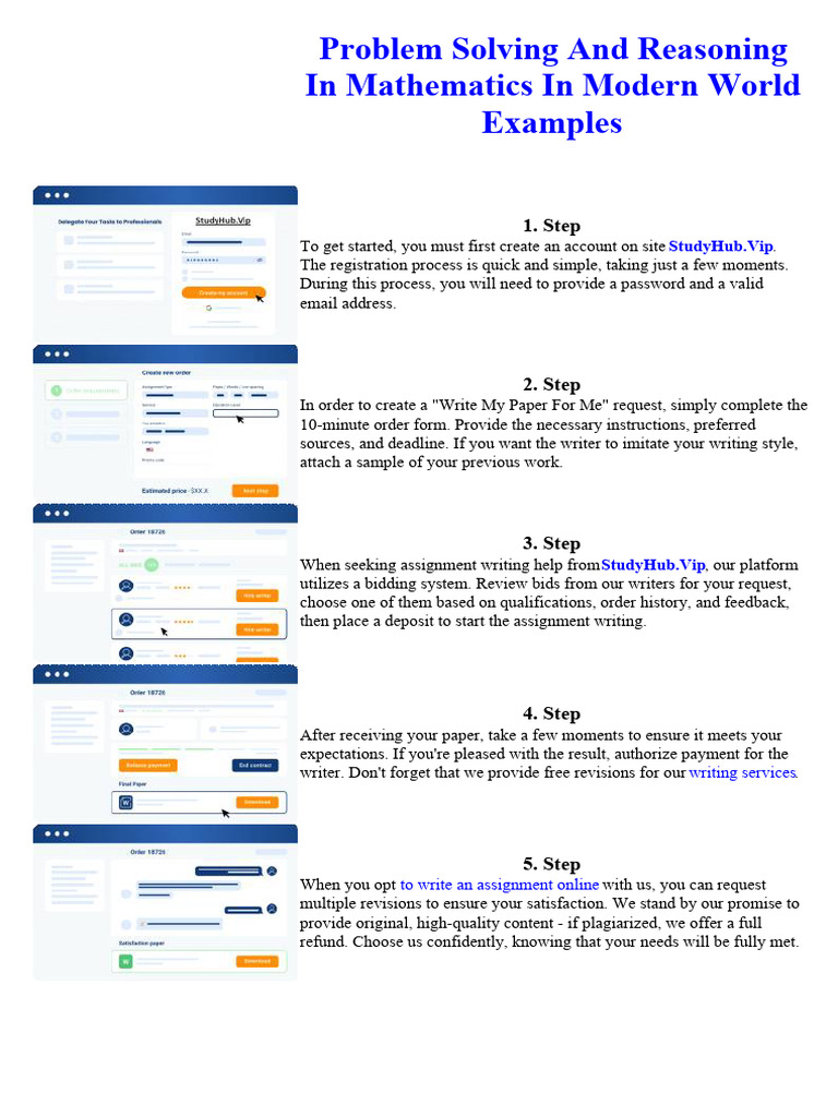 Problem Solving and Reasoning in Mathematics in Modern World Examples ...