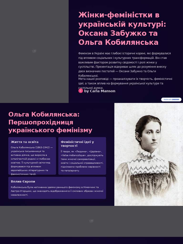 Zhinki Feministki V Ukrayinskij Kulturi Oksana Zabuzhko Ta Olga ...