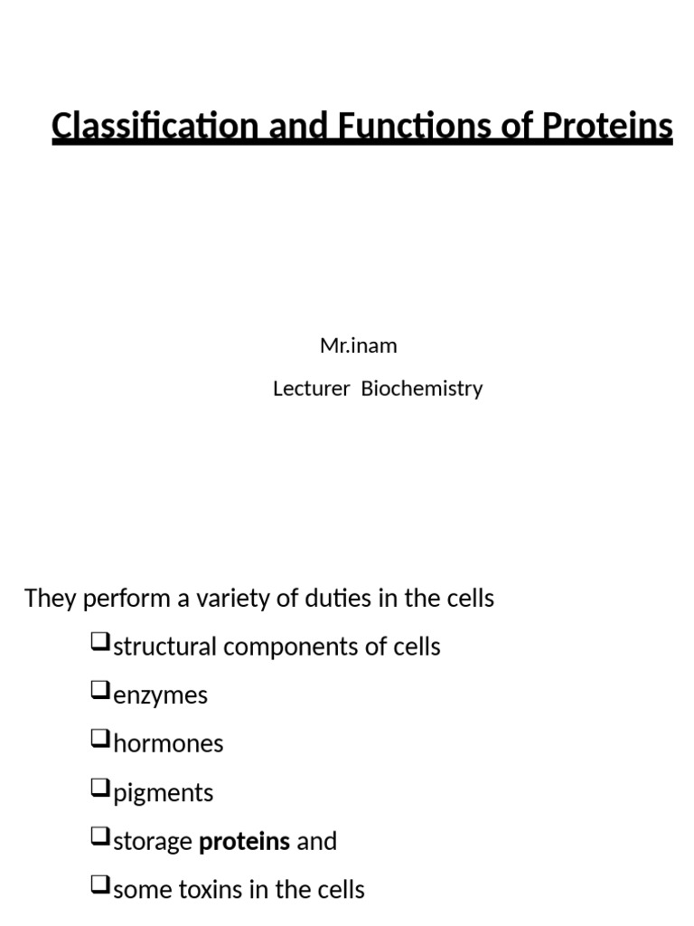 Protein Classification | PDF