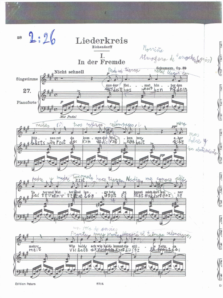 Schumann - in Der Fremde | PDF