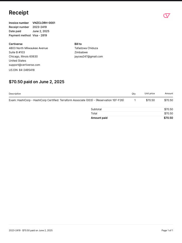 Receipt 2023 2419 | PDF