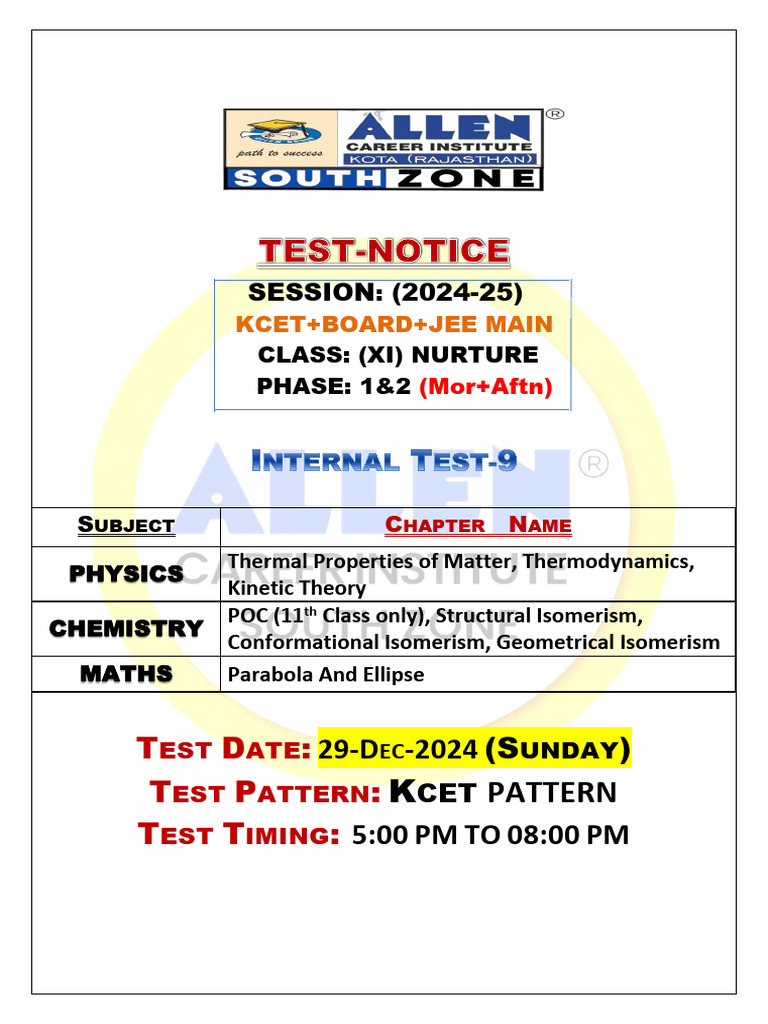 Updated Kcet It-9 | PDF