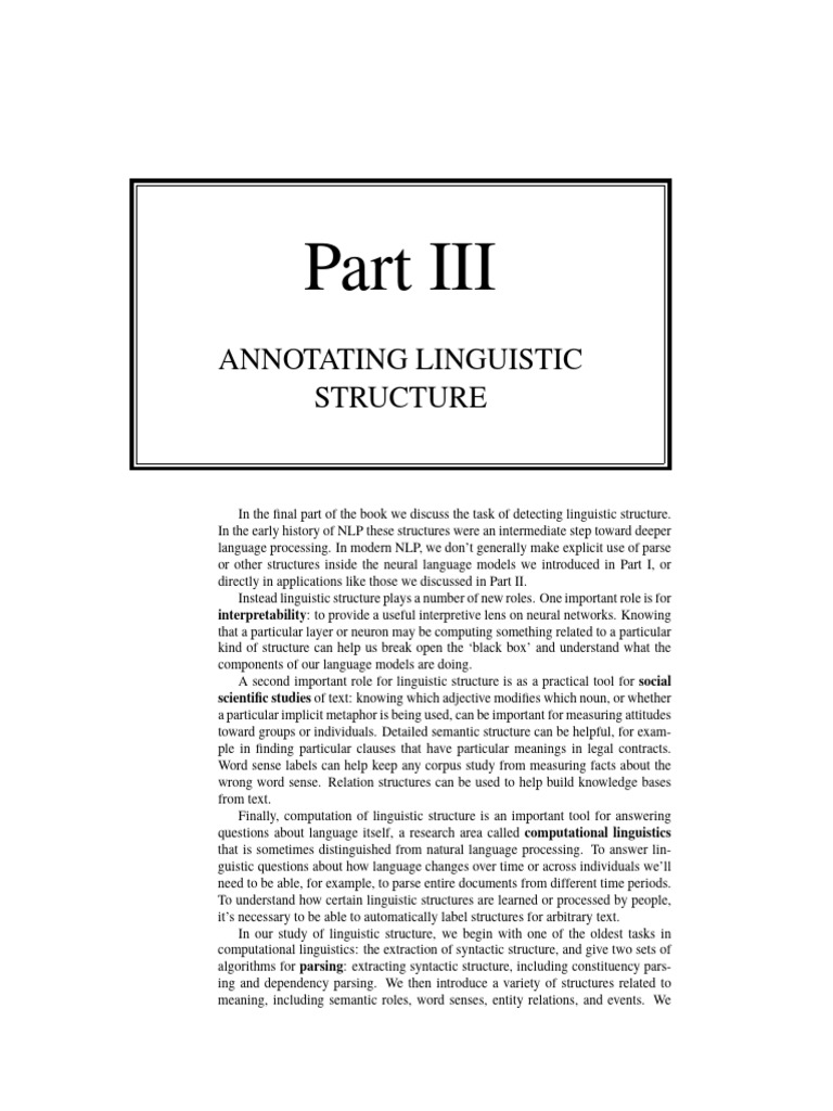 Nlp-Module 4 | PDF | Part Of Speech | Clause