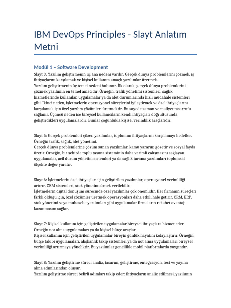 Ibm Devops Anlatim Metni Expanded | PDF