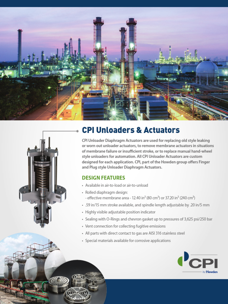 Unloaders and Actuators LTR Howden | PDF