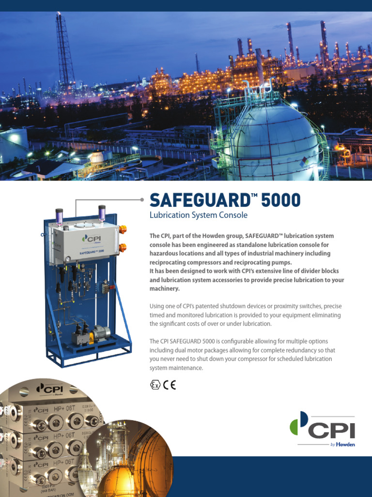 SAFEGUARD 5000 Lubrication Console | PDF | Pump | Mechanical Engineering