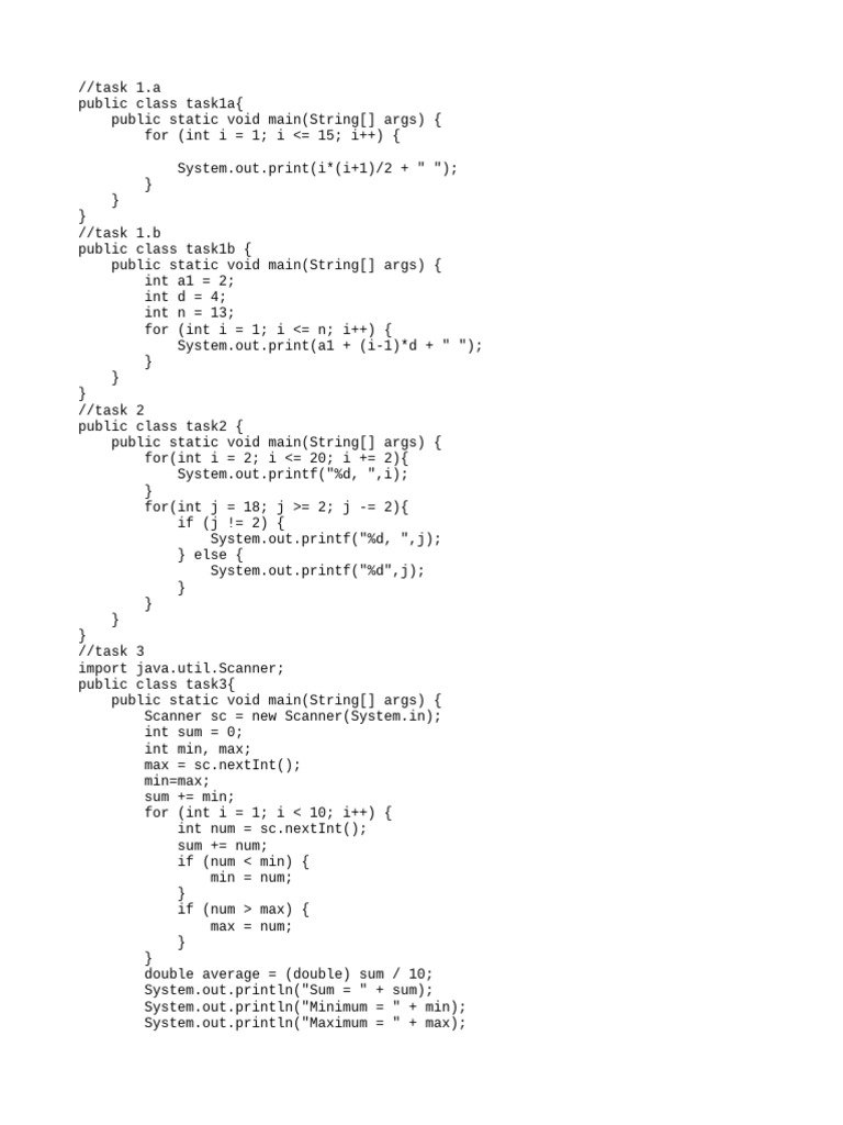 Java Tasks for Input and Output | PDF | Systems Engineering | Computer ...