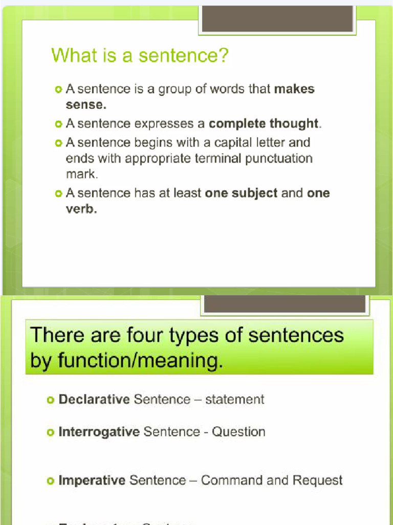 What Is Sentence | PDF
