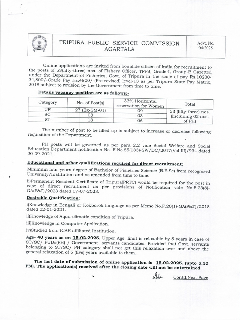 Advt 04 2025 150125 | PDF