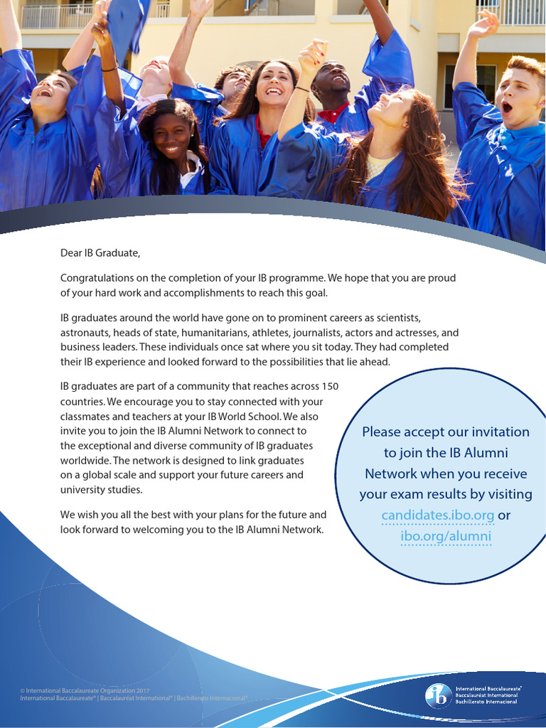 IB Graduate Letter 2025 | PDF