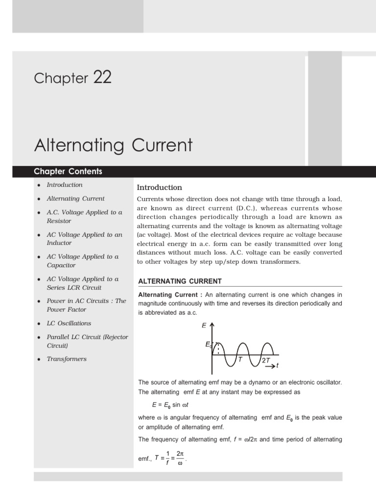 Understanding Alternating Current Basics | PDF | Electrical Impedance ...