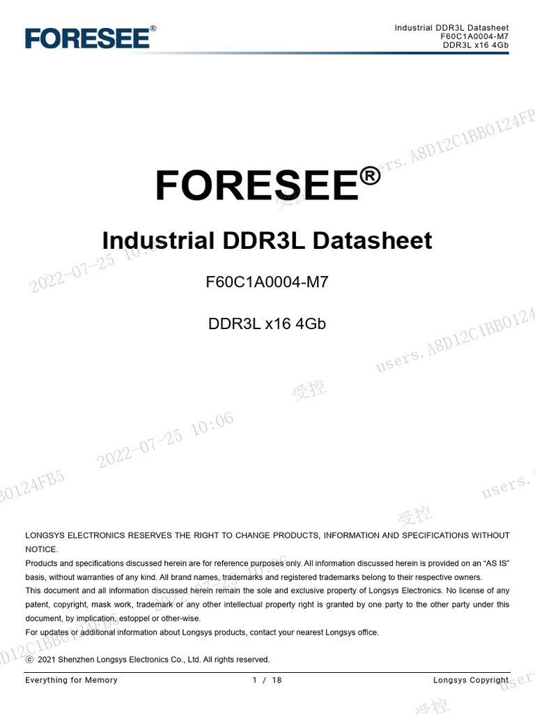 Foresee-F60c1a0004-M79w C5126839 | PDF | Computer Engineering ...