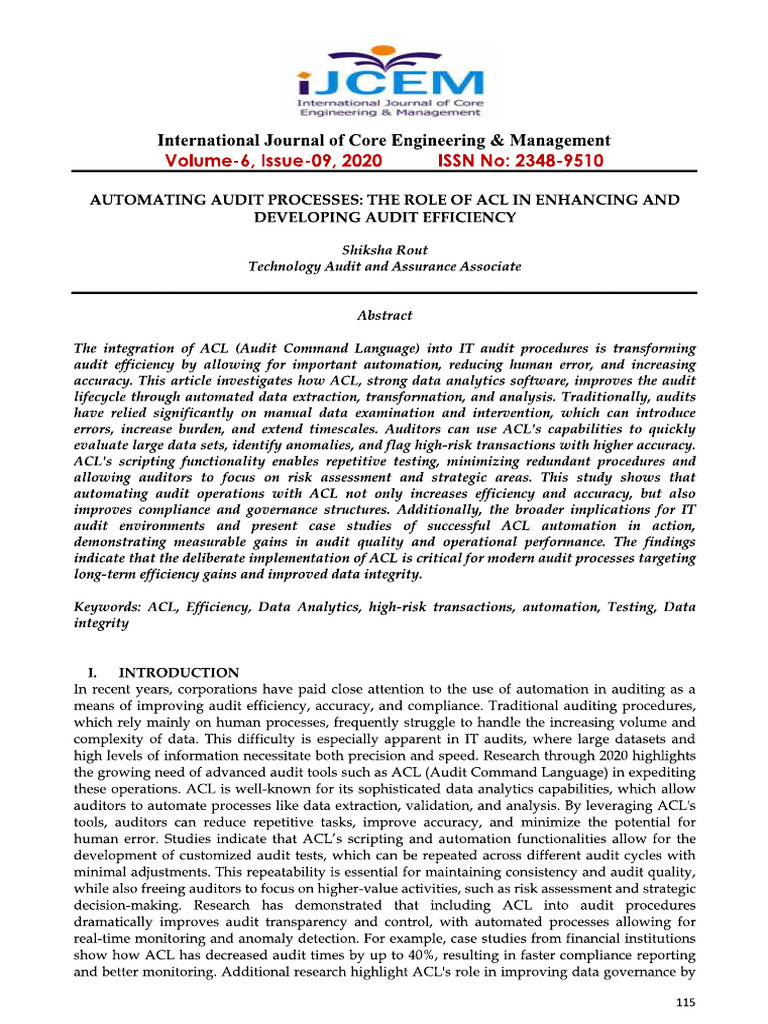 ACL Enhazing Audit | PDF