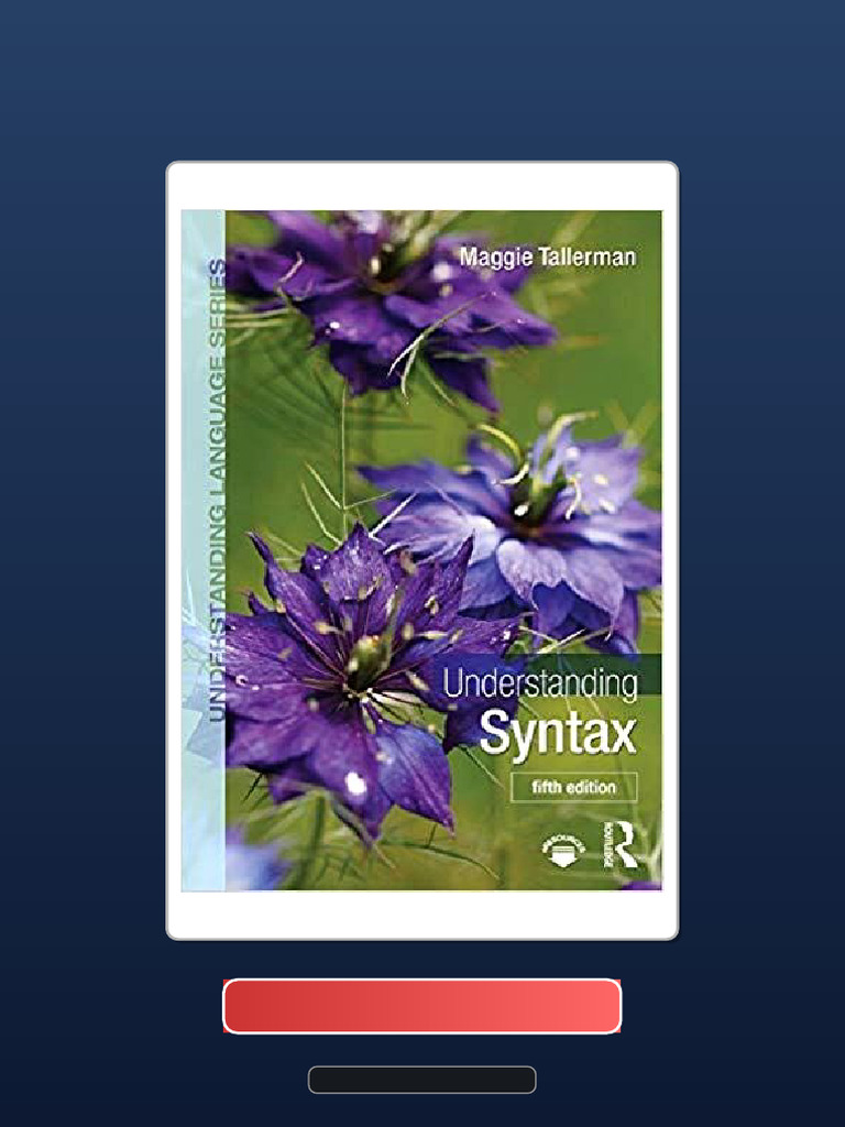 Understanding Syntax Understanding Language 5th Edition Full Download | PDF | Multiple Choice ...