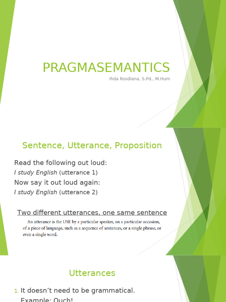 02 Utterance Sentence Proposition | PDF