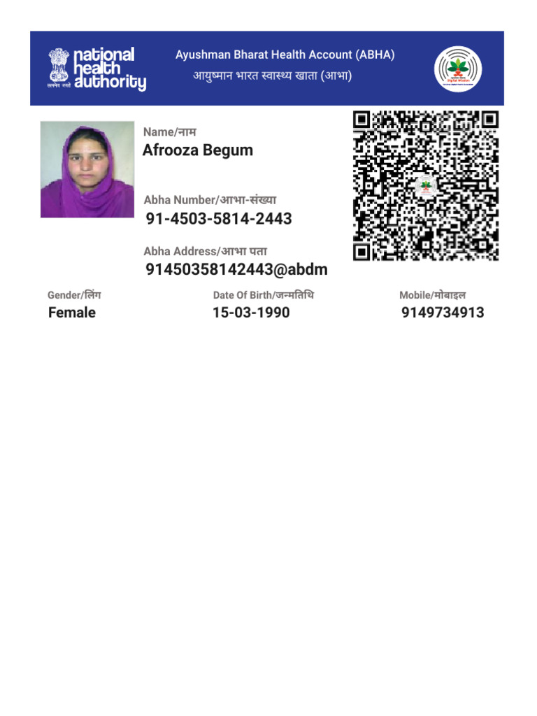 Abha - Abha Card | PDF