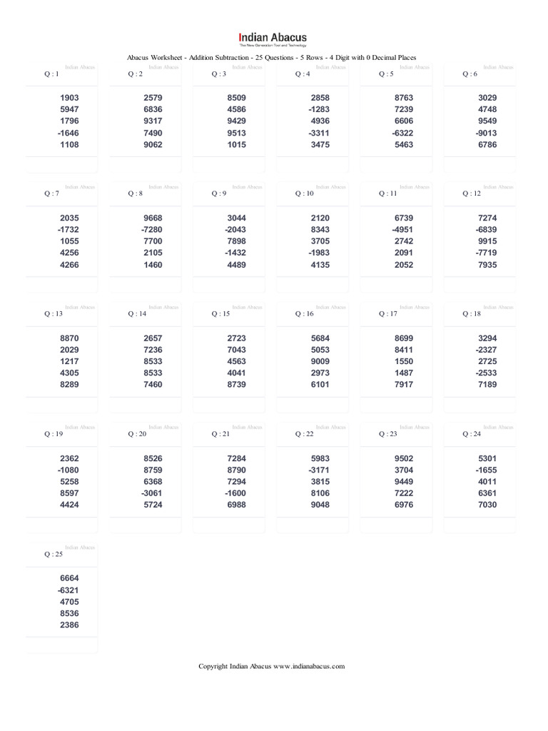 Worksheet Generation | PDF