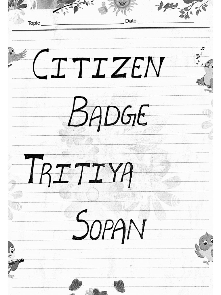 T S Citizen Badge | PDF