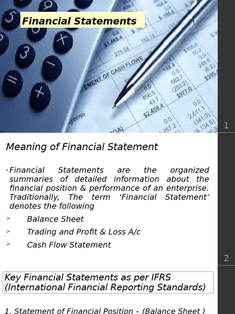 Understanding Financial Statements | PDF | Debits And Credits | Balance ...