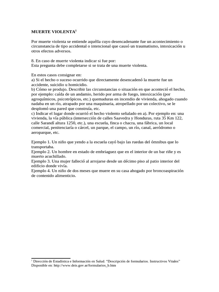 Muerte Violenta | PDF