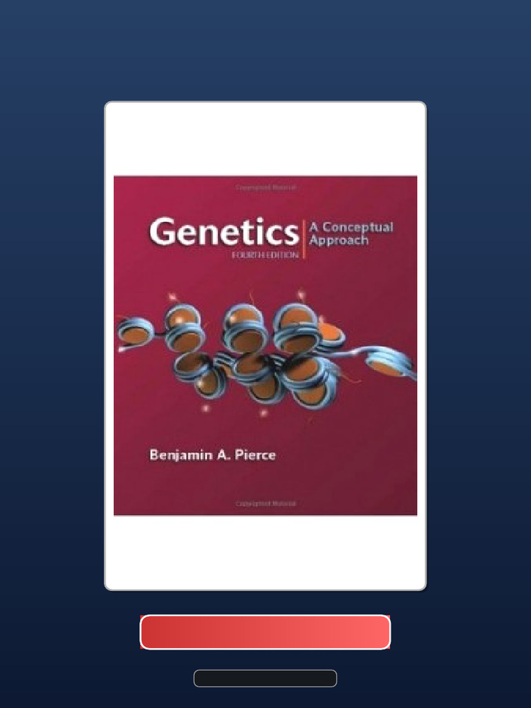 Genetics A Conceptual Approach 4th Edition Benjamin A Pierce Ebook and ...