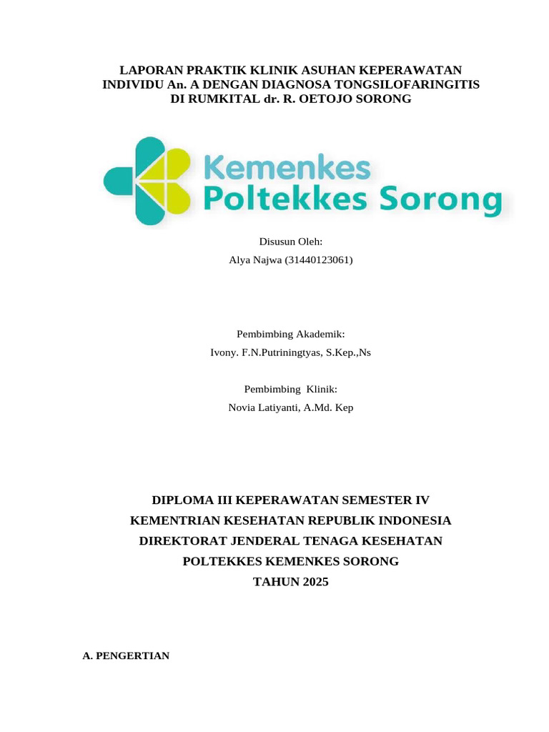 LP TOnsilo Faringitis An A | PDF