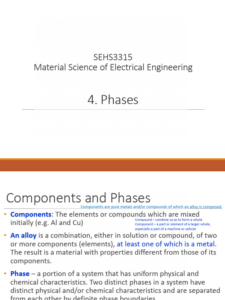 Phases and Microstructure in Alloys | PDF | Phase (Matter) | Alloy