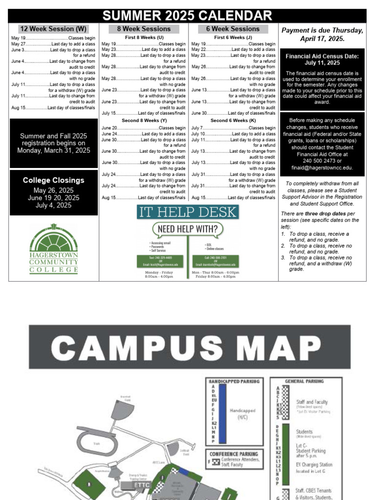 HCC Summer 2025 Academic Calendar | PDF | Education Finance | Higher ...
