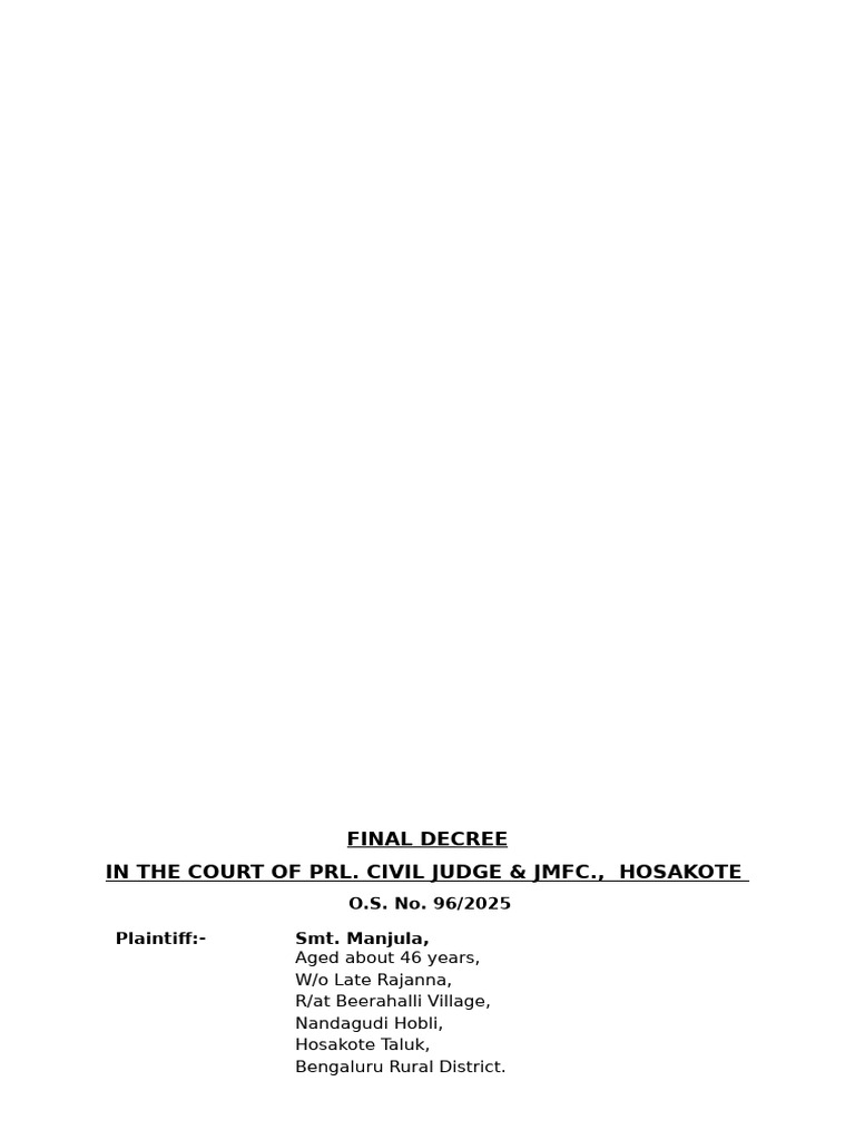 Os 96-2025 Decree Partition | PDF | Lawsuit | Civil Law (Common Law)