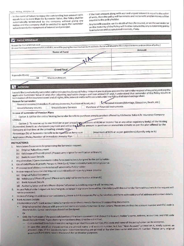 Srinath Payout Form | PDF